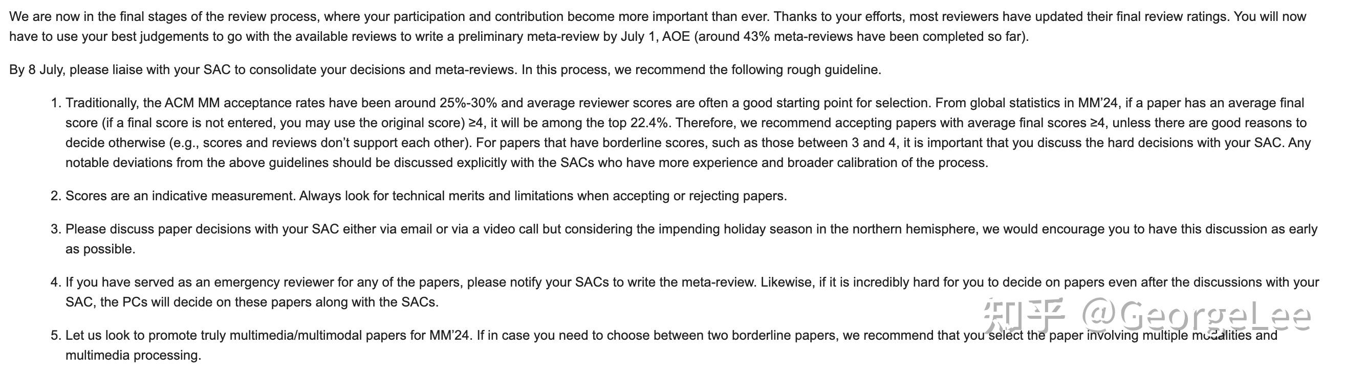 如何看待ACM MM2024审稿结果？ - 知乎
