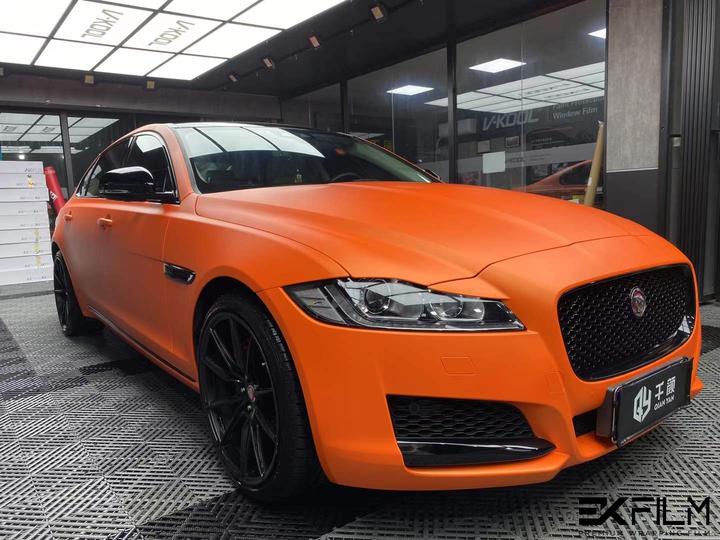 捷豹XFL全车EKFILM-EK消光火焰橙 - 知乎