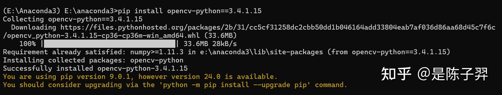 opencv 3.4.1.15版本安装 - 知乎