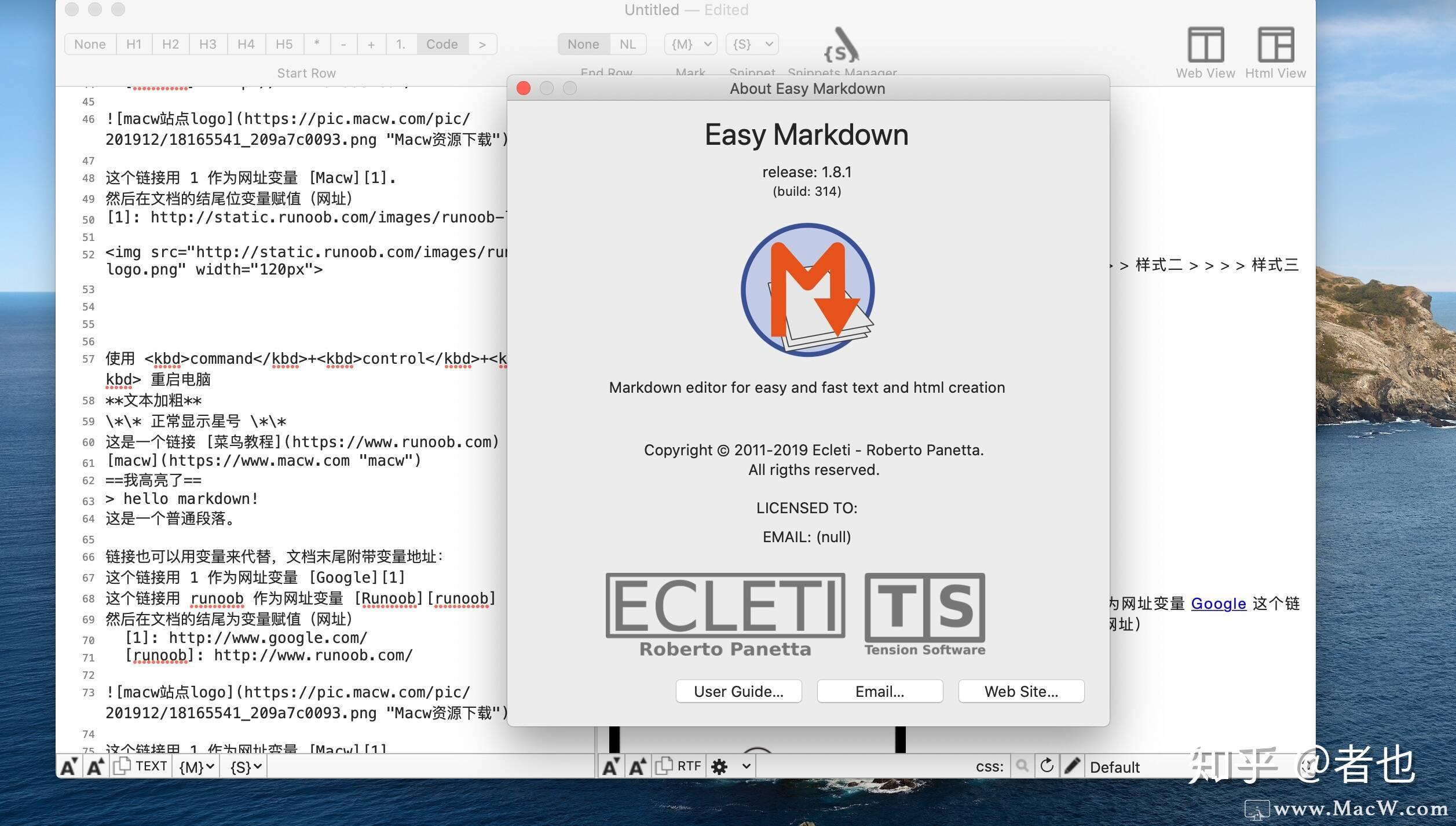 Markdown编辑器：Easy Markdown for mac - 知乎