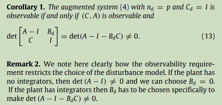Linear offset-free model predictive control - 知乎