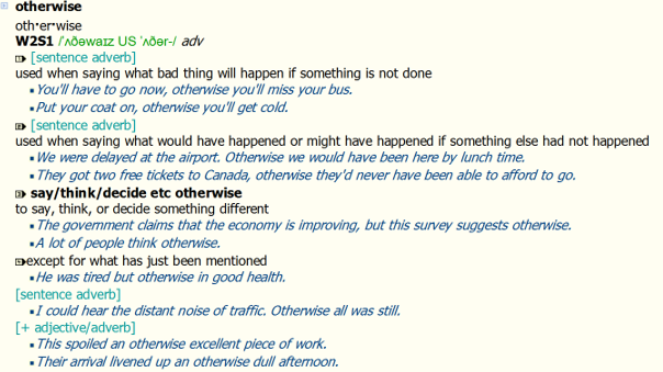 otherwise除了常见的否则意思，还有一种其它方式的意思，如何理解使用？ - 知乎