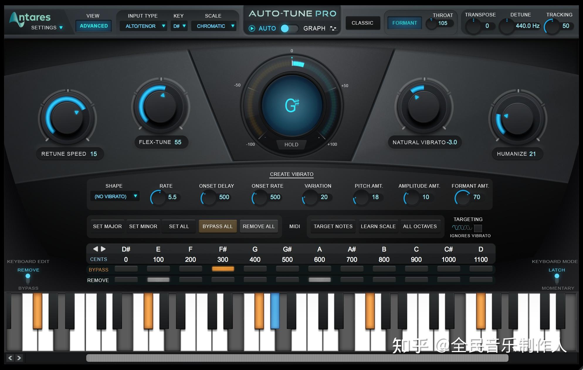 请问一下各位大神，auto tune修流行人声设置参数怎么调？ - 知乎