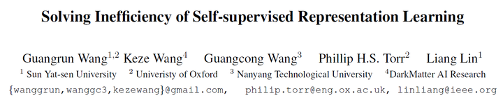 [论文笔记] Solving Inefficiency of Self-supervised Representation Learning - 知乎