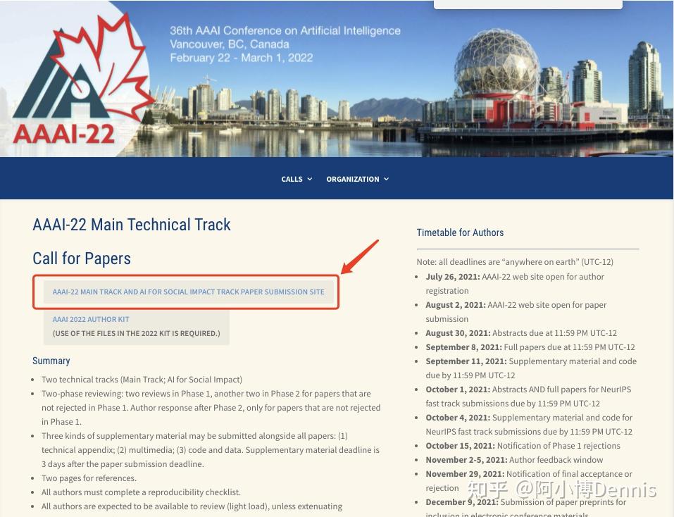 AAAI2022作者注册流程 - 知乎