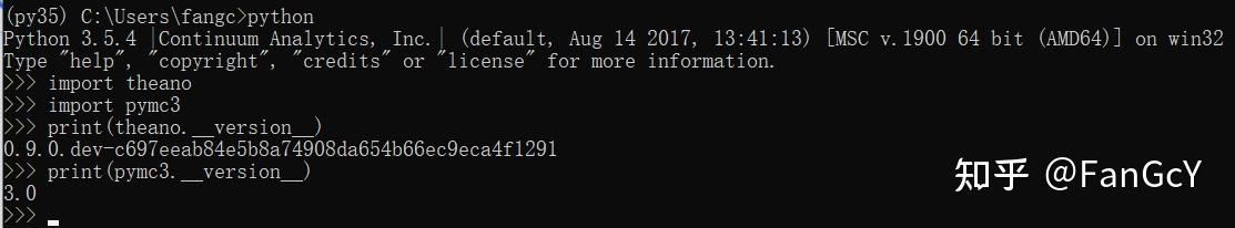 Theano及pymc3安装（win10+python3.5环境） - 知乎