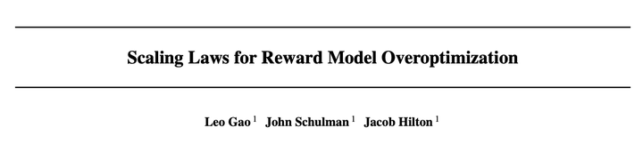 [ICML'23 RLxLLM] Scaling Law for Reward Model Overoptimization - 知乎