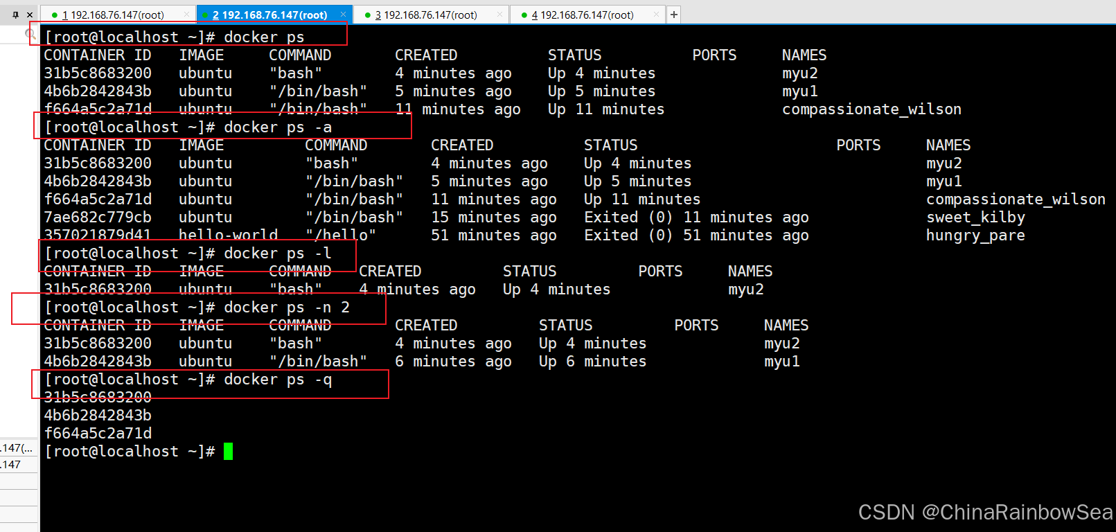 3. Docker 常用命令(详细说明附有截图) - 知乎