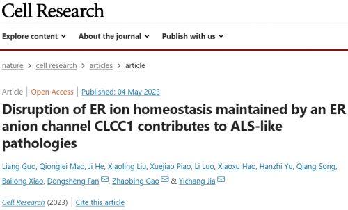Cell Res | 发现肌萎缩性侧索硬化症的一个潜在致病新机理 - 知乎