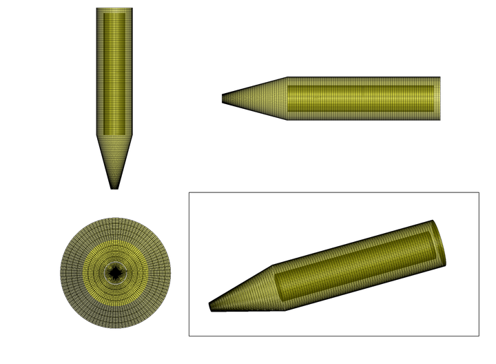 LS-DYNA网格划分（六）：LS-PrePost—3分钟搞定简单子弹bullet网格划分 - 知乎
