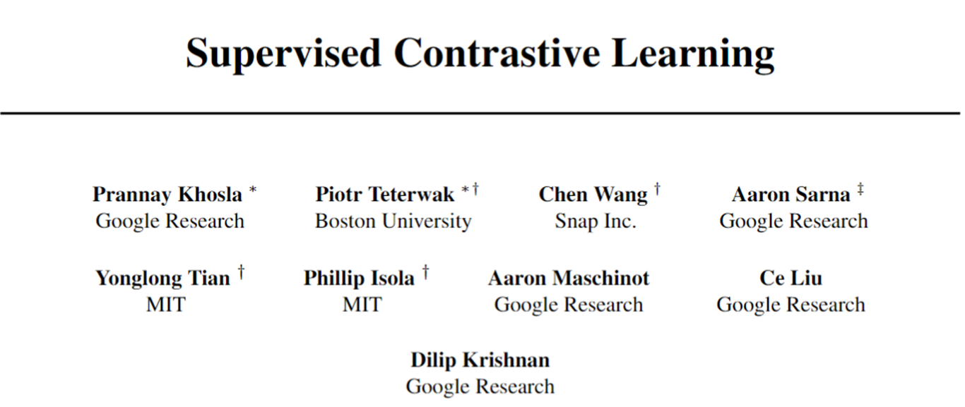 【监督对比学习】Supervised Contrastive Learning (NeurIPS'2020) - 知乎