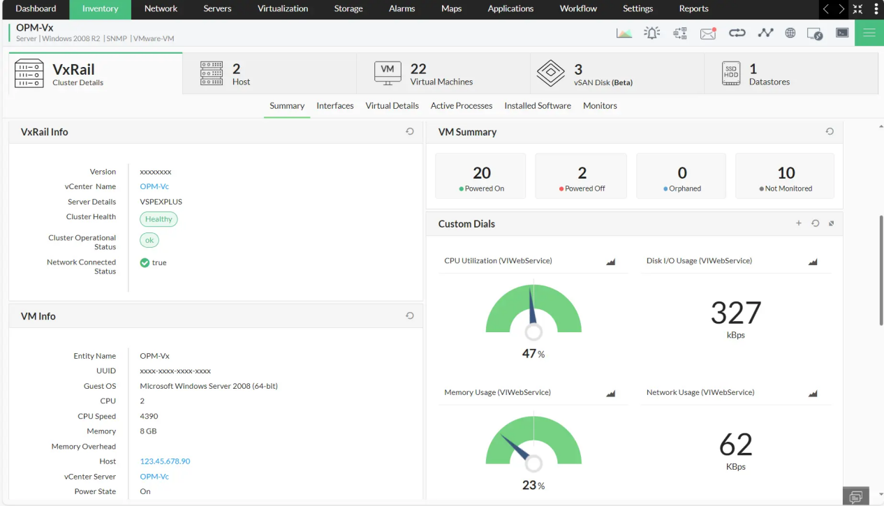 驾驭超融合之力：ManageEngine OpManager 实现VxRail全方位健康监控 - 知乎