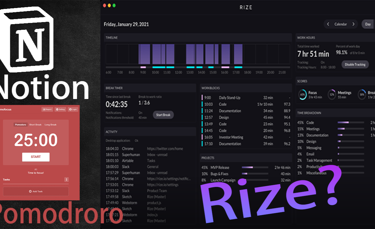 全网首发时间管理(Rize)软件介绍及安装讲解！！！Rize？—— 一款专注于工作/学习的时间产品 - 知乎