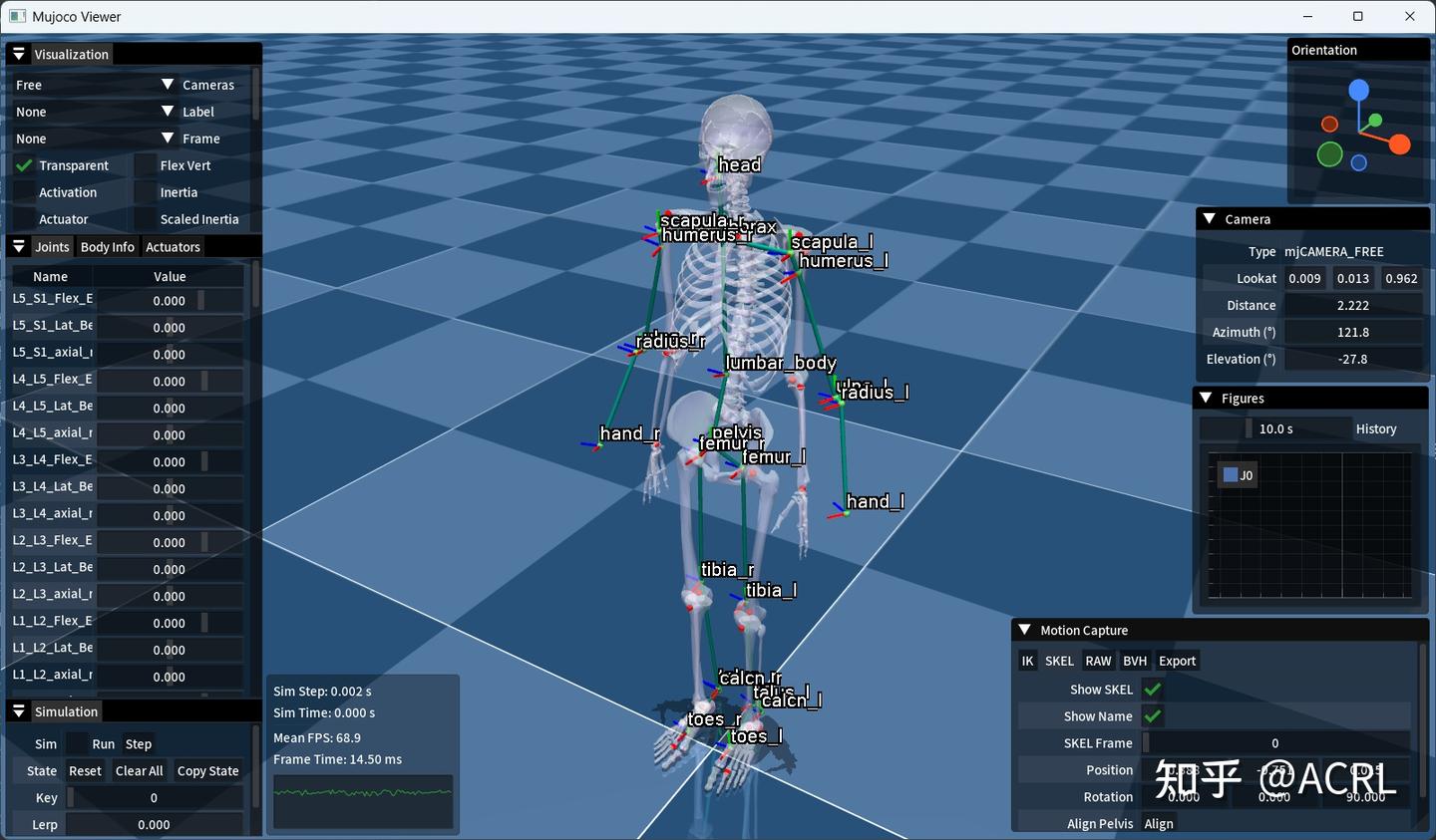 AMASS 数据集转 MuJoCo MyoSuite 模型关键帧 - 知乎