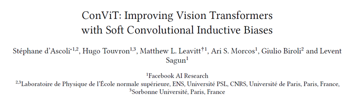 [论文阅读]ConViT: Improving Vision Transformers with Soft Convolutional Inductive Biases - 知乎