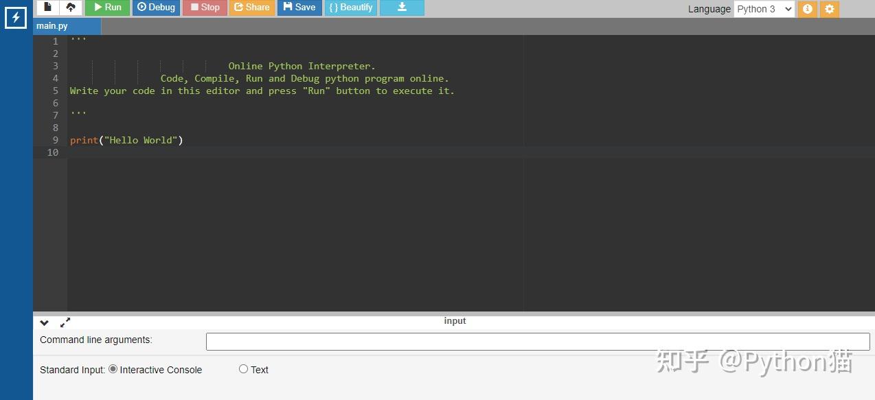 如何免安装使用 Python？推荐 17 个在线的 Python 解释器！ - 知乎