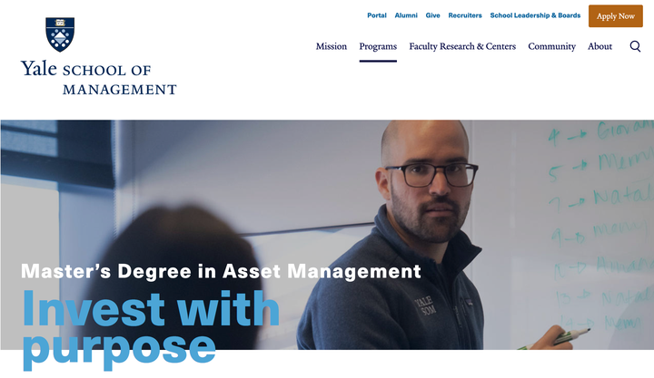 美国高校热门金融硕士盘点之【耶鲁大学Master in Asset Management】 - 知乎