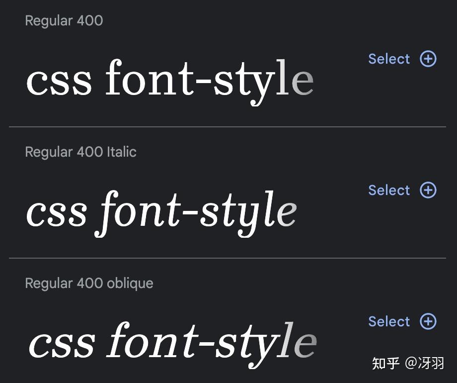 oblique 字体和 italic 字体在 CSS 样式中有什么差别？ - 知乎