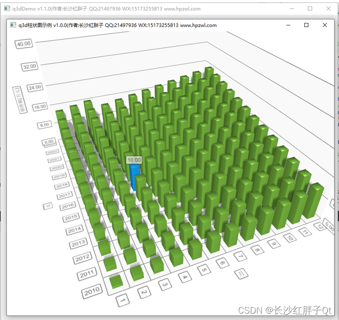 Qt开发技术：Q3D图表开发笔记（二）：Q3DBar三维柱状图介绍、Demo以及代码详解 - 知乎