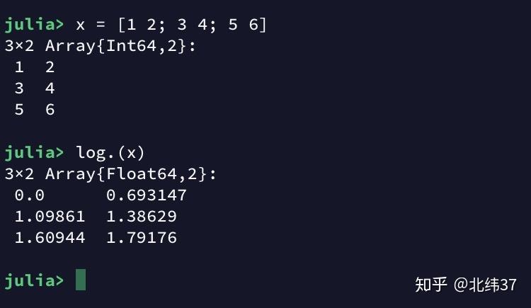 julia怎么计算一个张量的对数函数log（tensor），或者exp（tensor），不是对元素算？ - 知乎