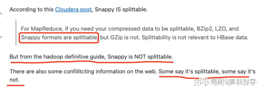 澄清 | snappy压缩到底支持不支持split? 为啥？ - 知乎