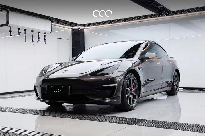 特斯拉Model 3漫彩改色膜PET液态金属枪灰,整体色更泽柔和有质感 - 知乎