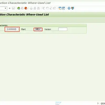 SAP QM初阶之QS26 - Where-Used List for Master Insp. Characteristic - 知乎