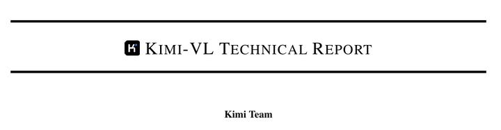 KIMI-VL 技术报告 - 知乎