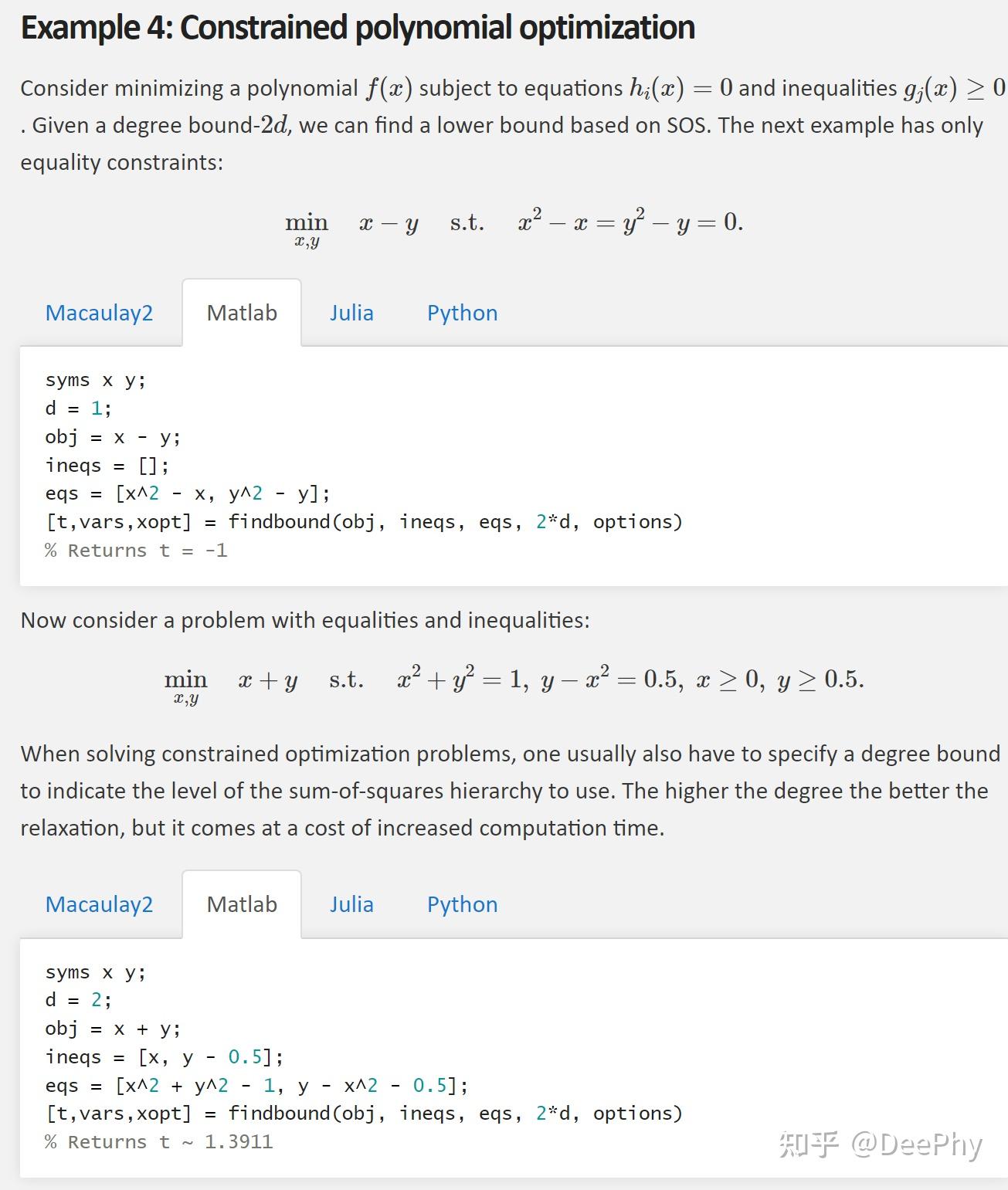 mmatlab中的sostool怎么用? - 知乎