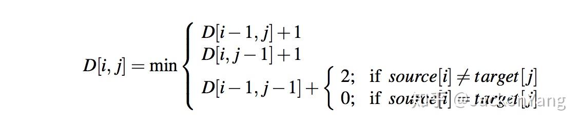 最小编辑距离(Levenshtein)的 Python 实现 - 知乎