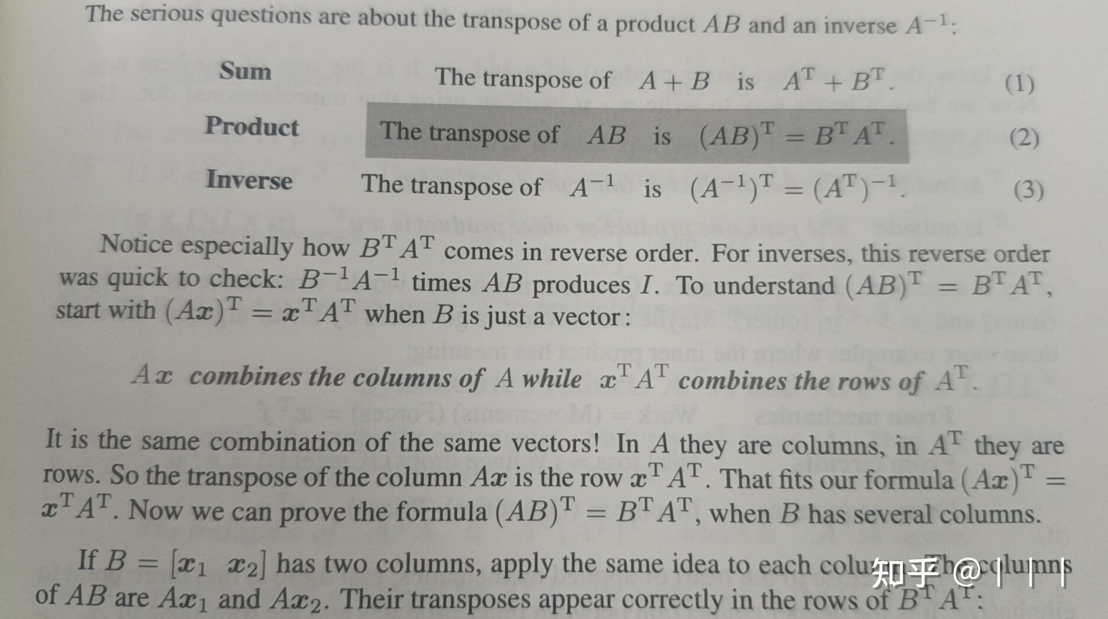 线性代数（MIT-Gilbert Strang教授）学习总结+笔记-01 - 知乎