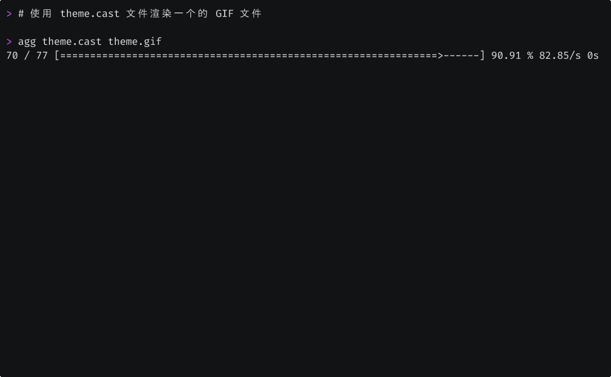 x-cmd pkg | agg - asciinema gif 生成器 - 知乎