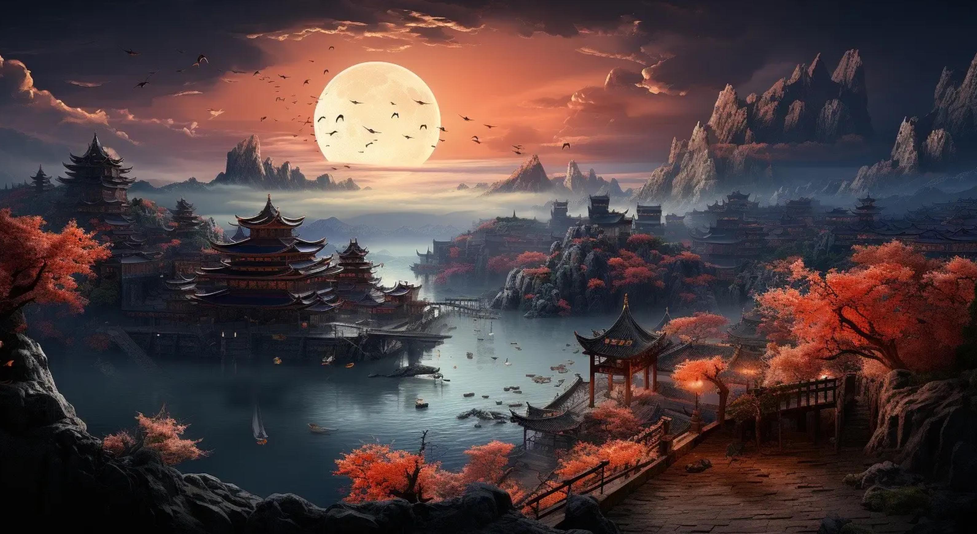 古风4K电脑手机壁纸合集，一起走进水墨丹青的画卷吧 - 知乎