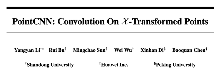 PointCNN: Convolution on x-transformed points - 知乎