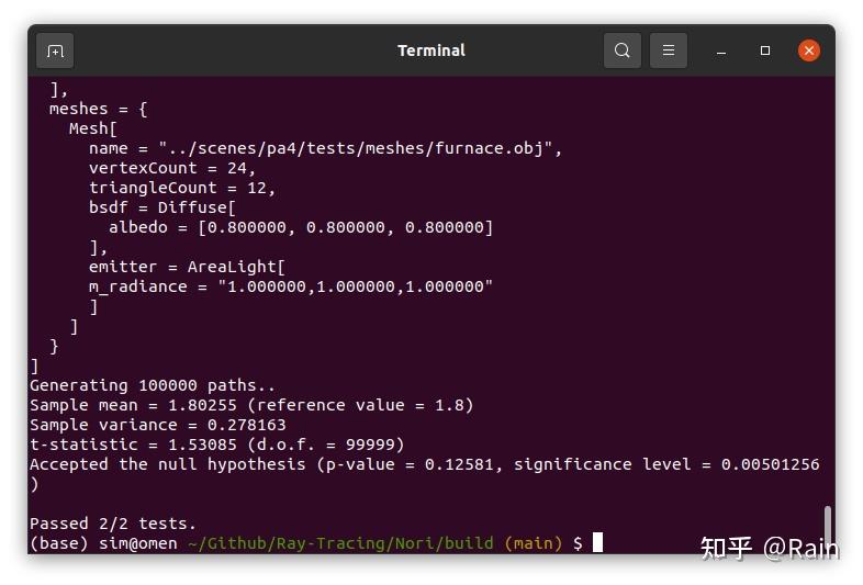 Nori Assignment 4: Distribution and Whitted-style Ray Tracing - 知乎