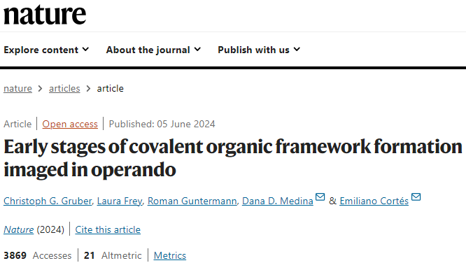 COFs，又一篇Nature！ - 知乎