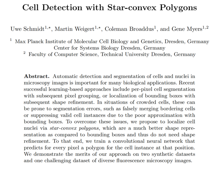 细胞识别和检测文章1：Cell Detection with Star-convex Polygons（基于星形凸多边形的细胞检测） - 知乎