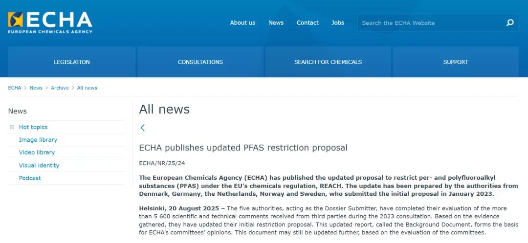全球PFAS管控趋势下，欧盟ECHA最新限制提案的要点及影响 - 知乎