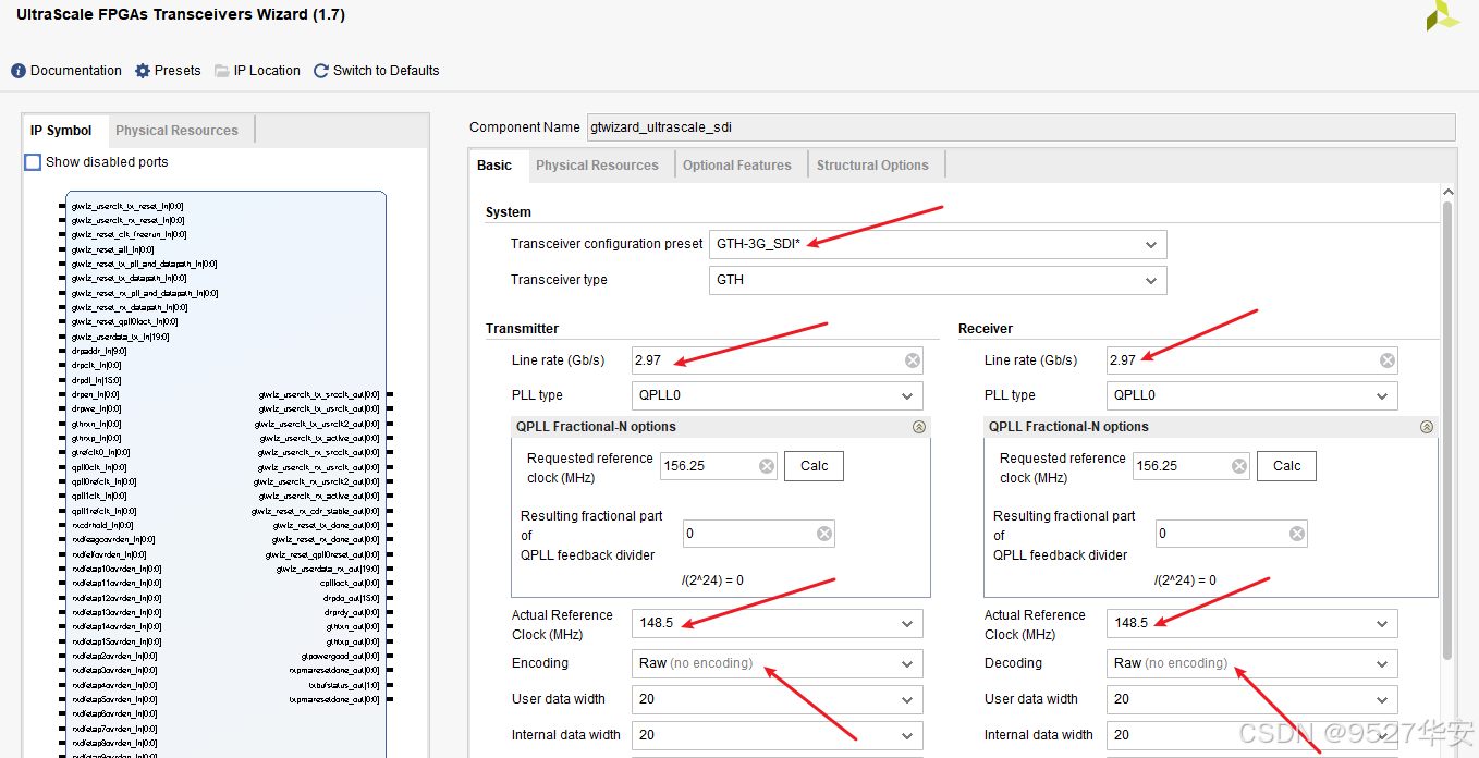 UltraScale系列FPGA实现SDI视频转SFP光口输出（光端机），基于UltraScale GTH高速接口，提供2套工程源码和技术支持 ...
