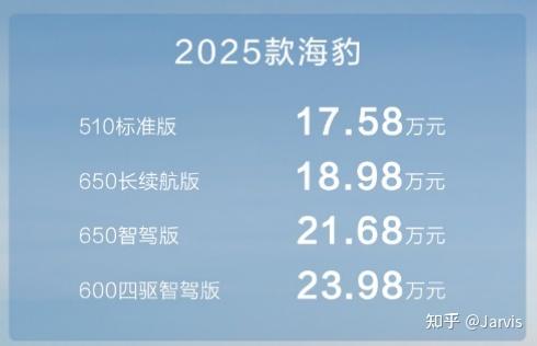如何评价比亚迪海洋网发布的2025款海豹Ev和海豹07DMi？ - 知乎