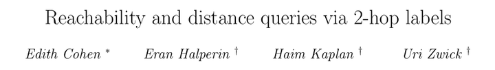论文阅读|Distance Queries via 2-hop Labels - 知乎