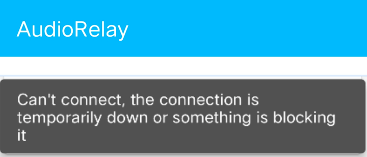 AudioRelay 音频串流工具报错不能连接 can't connect - 知乎