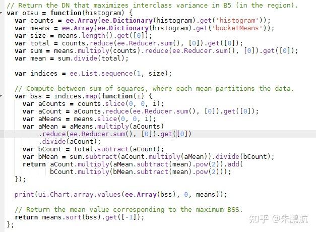 Python版GEE学习笔记（五）-自动阈值（OTSU算法的实现） - 知乎