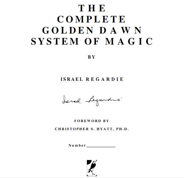 [中译/转载] 黄金黎明魔法大典 The Complete Golden Dawn System of Magic (节选) 作者 ...