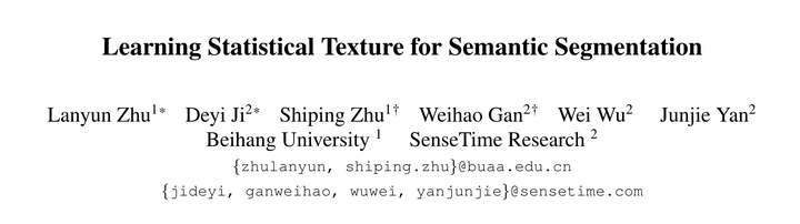 CVPR2021-Statistical Texture Learning（STLNet）（文章已更新arxiv） - 知乎