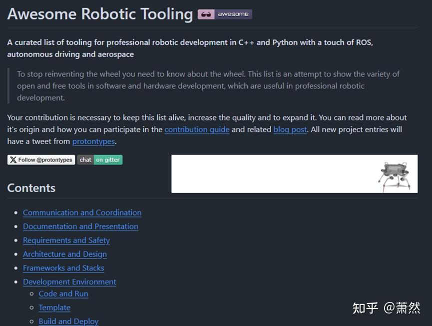 GitHub上机器人开源资料 - 知乎