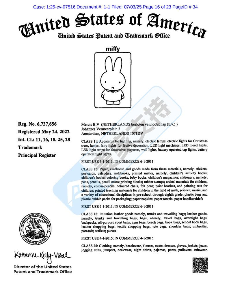 25-cv-07516，热门IP米菲兔再维权，又有多少店铺躺枪！ - 知乎