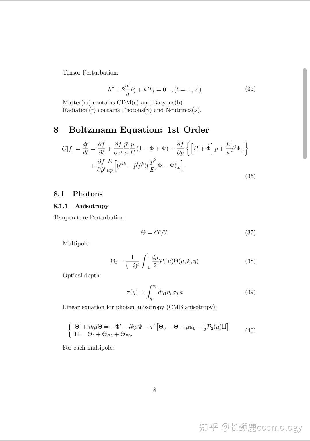 Modern Cosmology (Dodelson)笔记分享 - 知乎