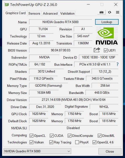 英伟达RTX5000测评 - 知乎