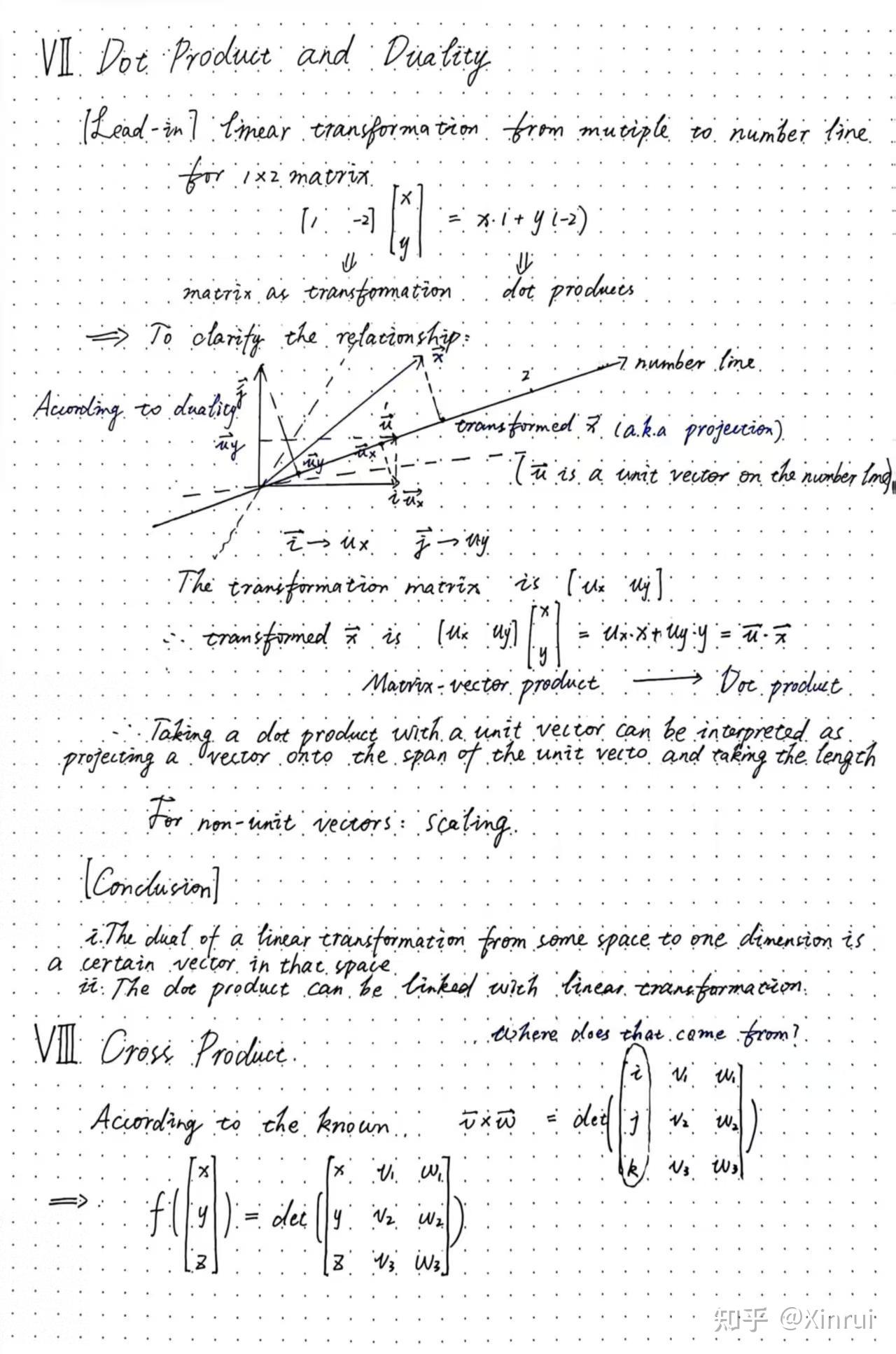 Essence of Linear Algebra--by 3Blue1Brown笔记总结 - 知乎
